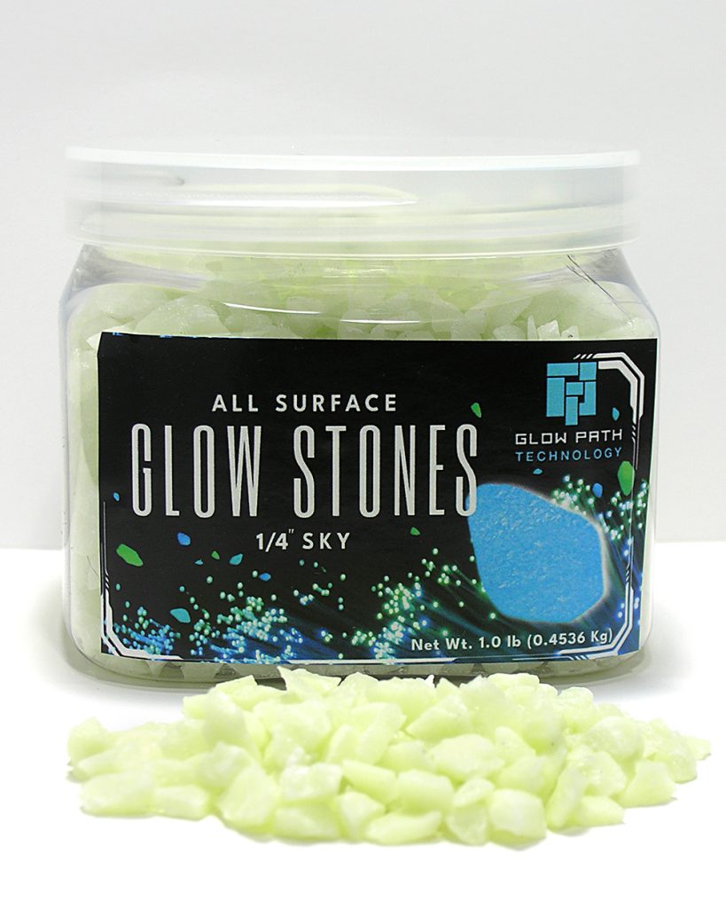 Home / Glow Stones / Glow Stones – Color – Sky Weight – 1 lb. Size – 1/ ...